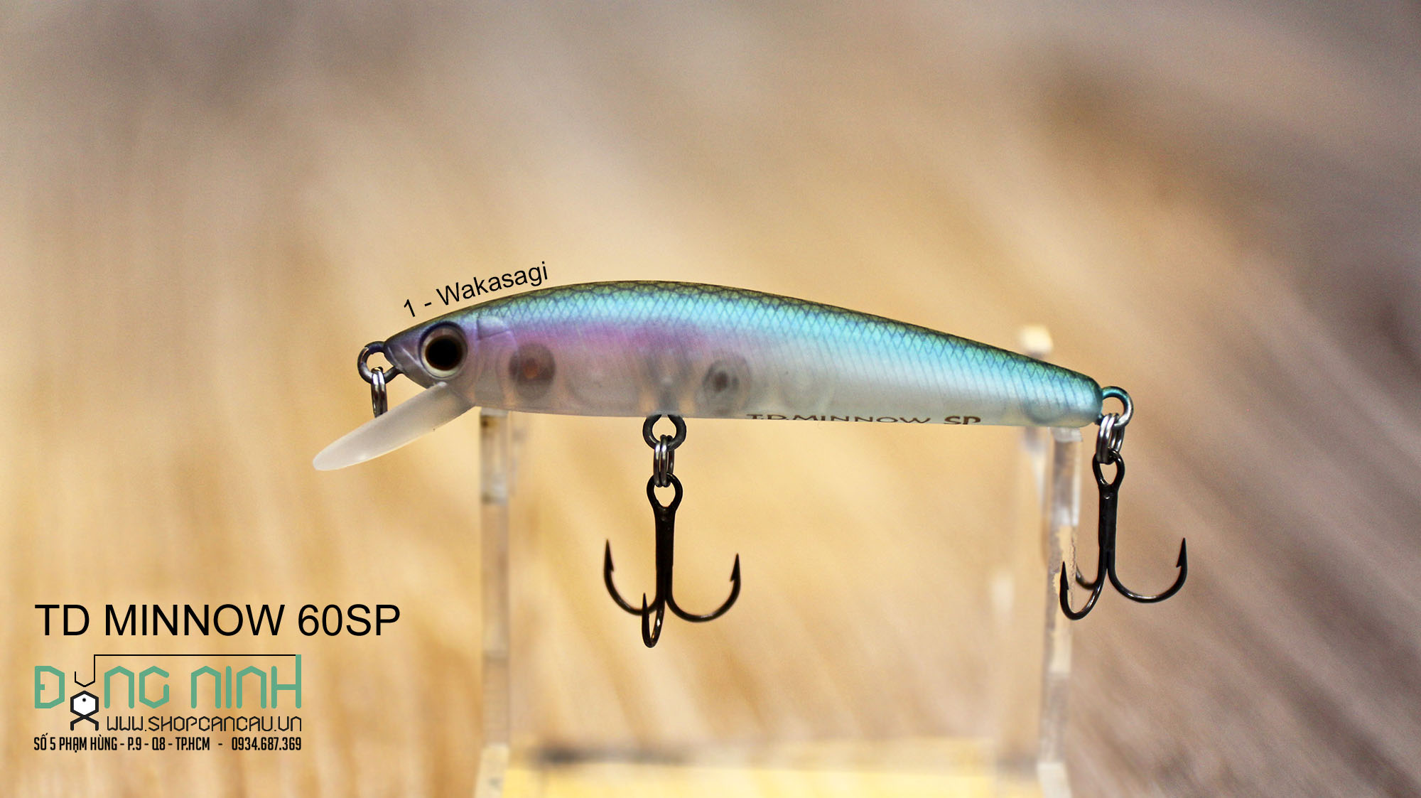 Mồi lure Daiwa TD Minnow 60SP - Made in Japan